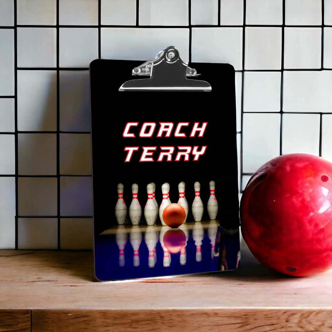 Bowling Coach Gift Personalized Bowling Clipboard Gift for Bowling ...