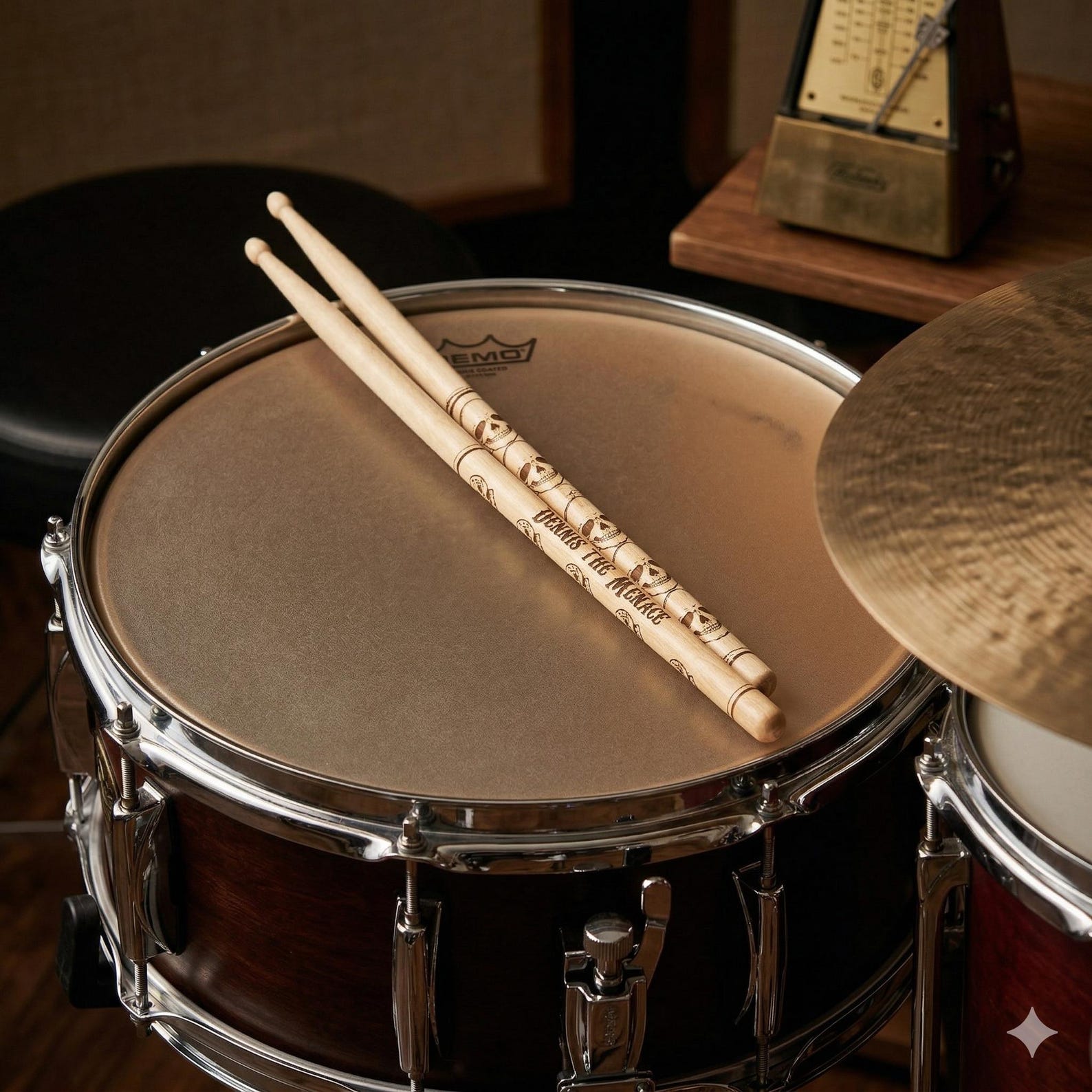 Personalized Drumsticks Custom Engraved Pair of 5A Hickory Wooden Drum ...
