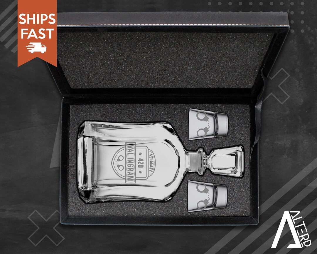 Police Decanter Police Retirement Gift Policeman Promotion - Etsy