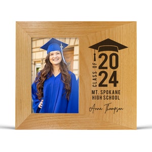 Graduation Picture Frame 2024 Personalized Graduation Photo Class of ...