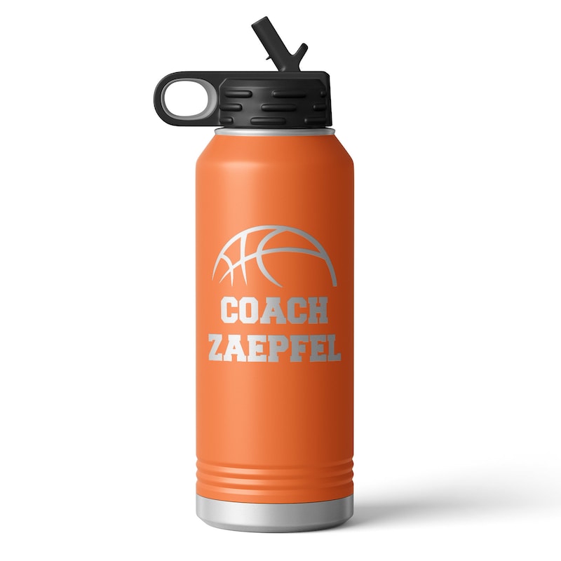 Basketball Water Bottle - Etsy