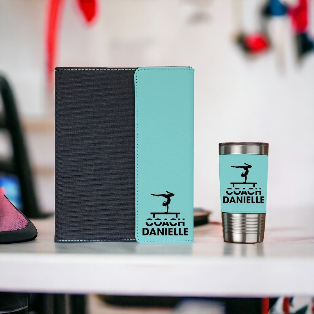 Gymnastics Coach Gift Coach Portfolio Notebook Personalized Coach Gifts ...