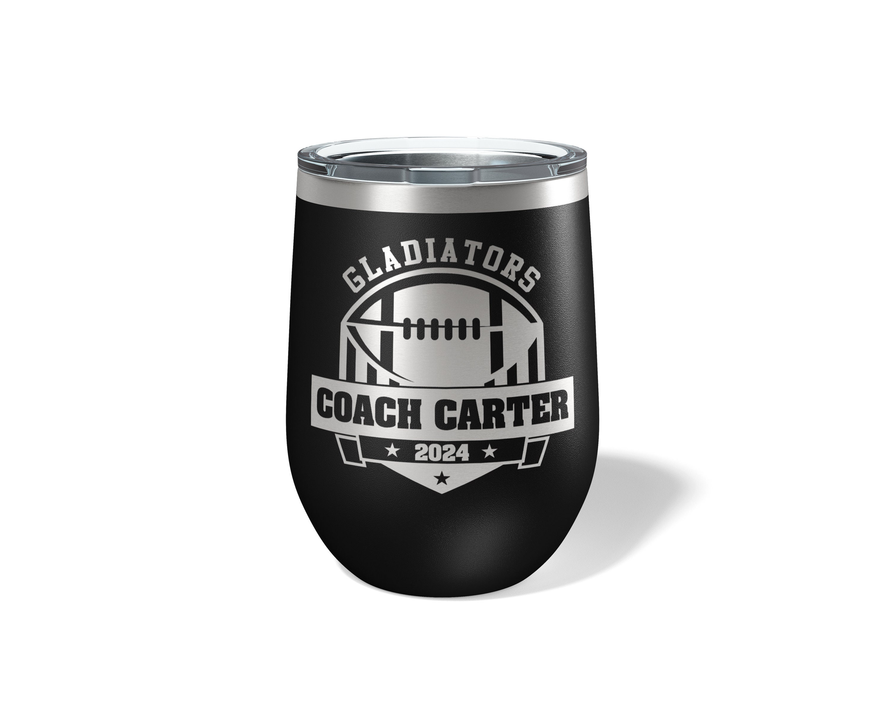 Personalized Football Coach Gift Engraved Tumbler or Water Bottle With ...