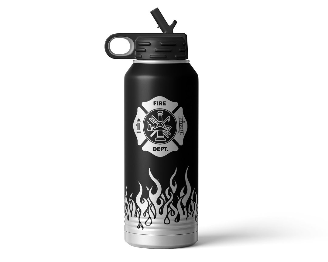 Firefighter Gift, Firefighter Water Bottle, Fireman Gift, Firefighter ...