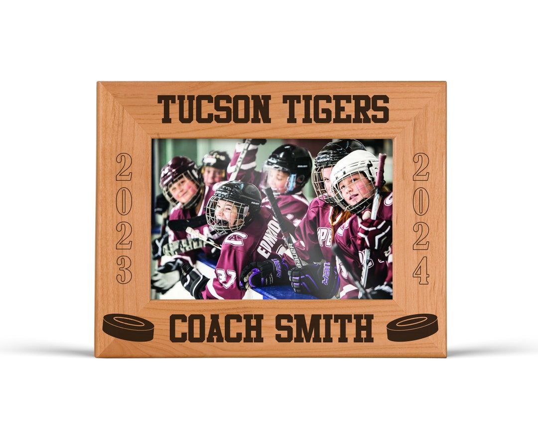 Hockey Coach Picture Frame Hockey Coach Thank You Gift Personalized ...