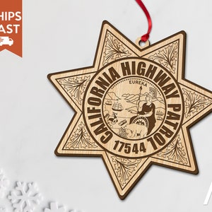 CHP Ornament Ornament California Highway Patrol CHP Wives - Etsy