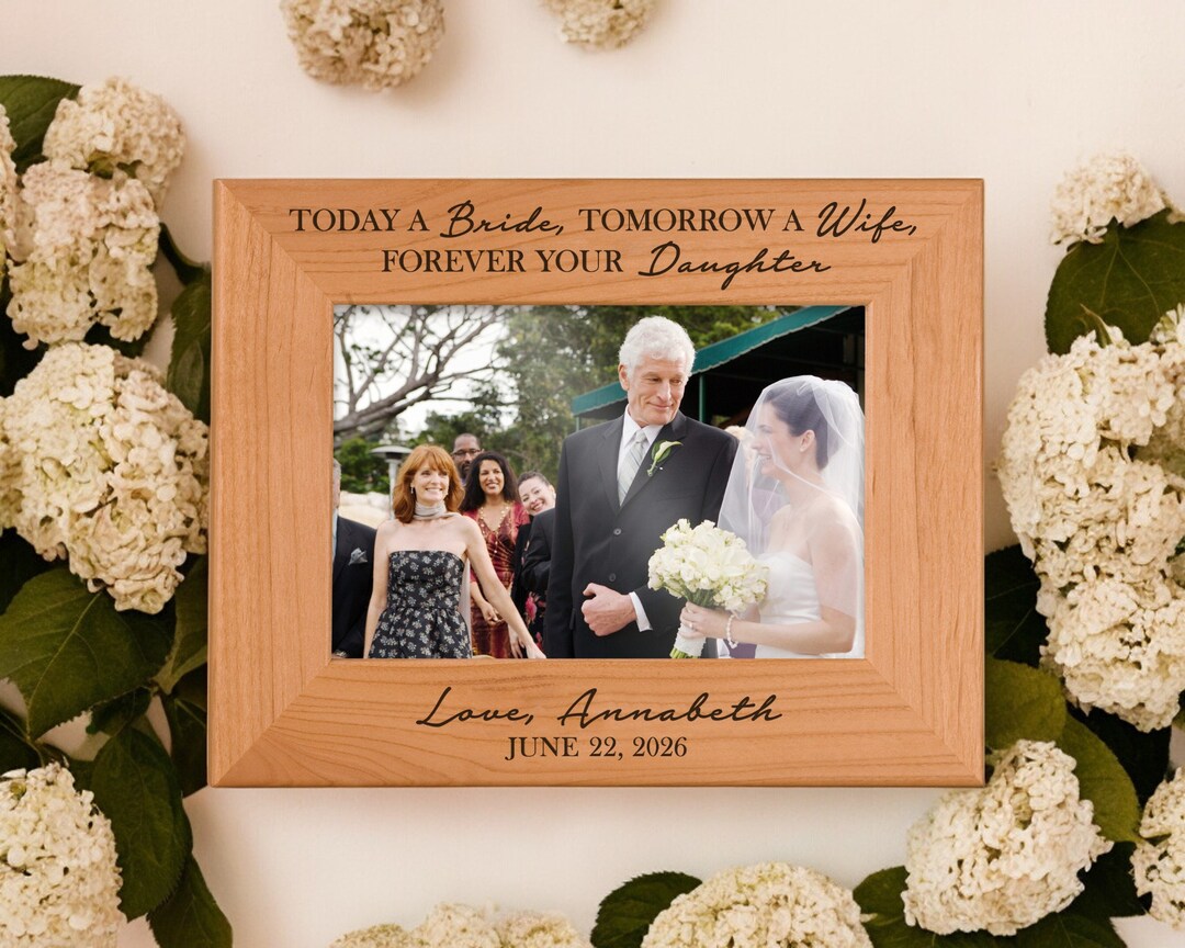 Today a Bride Tomorrow a Wife Forever Your Daughter Personalized ...