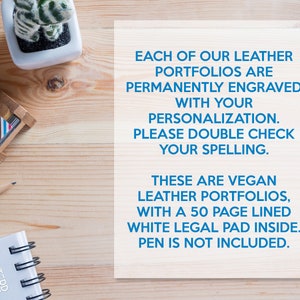 Firefighter Leather Portfolio Padfolio With Notebook Personalized With ...