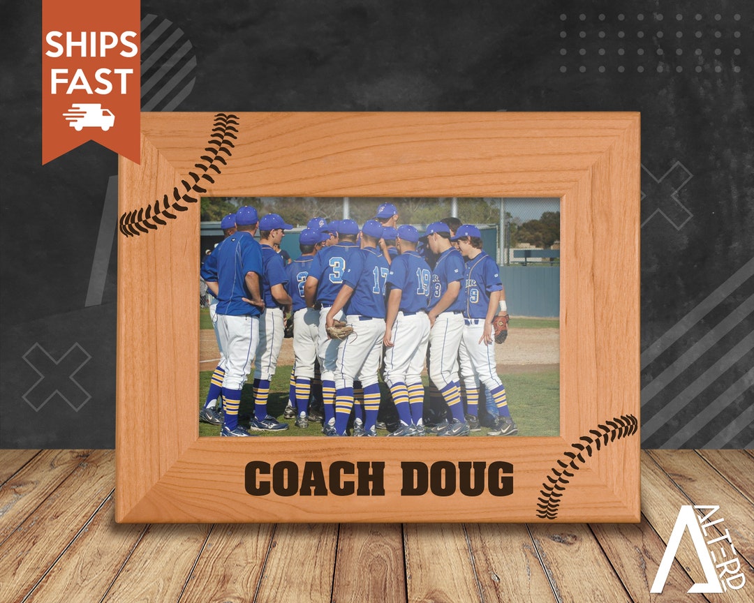 Baseball Coach Picture Frame Baseball Coach Personalized - Etsy