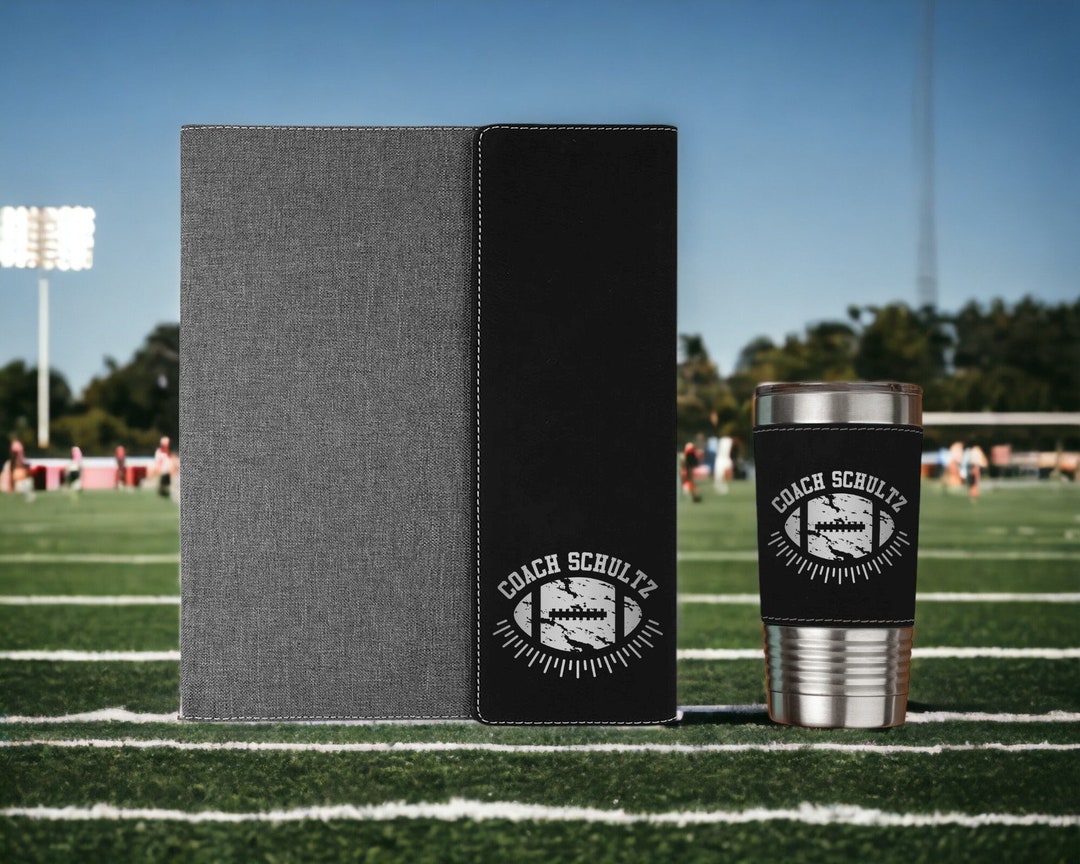 Football Coach Padfolio Football Coach Portfolio Football Coach Gift ...