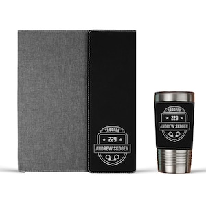 Police Officer Gifts Personalized Police Badge Leather Portfolio Police ...