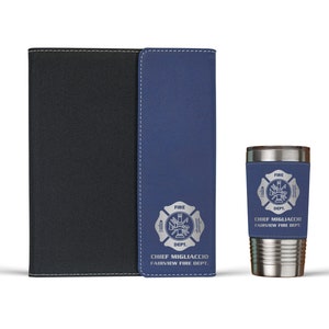 Firefighter Gift Personalized Firefighter Portfolio Fire Department ...
