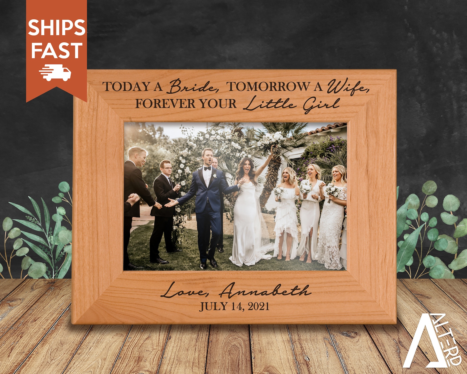 Today a Bride Tomorrow a Wife Forever your Little Girl | Etsy