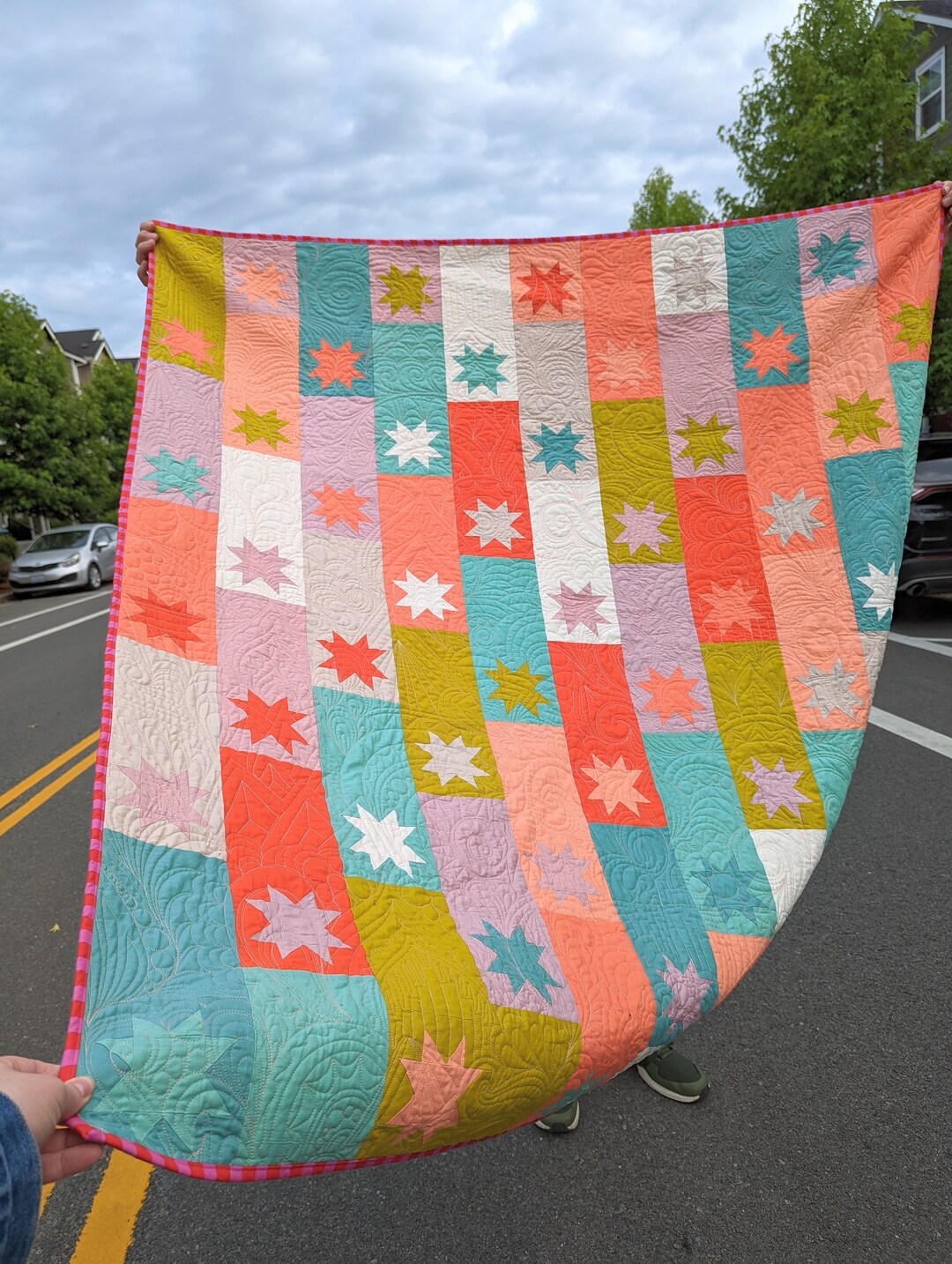 Modern Lap Quilt Star Quilt: Pattern Starlet by Modernly Morgan - Etsy