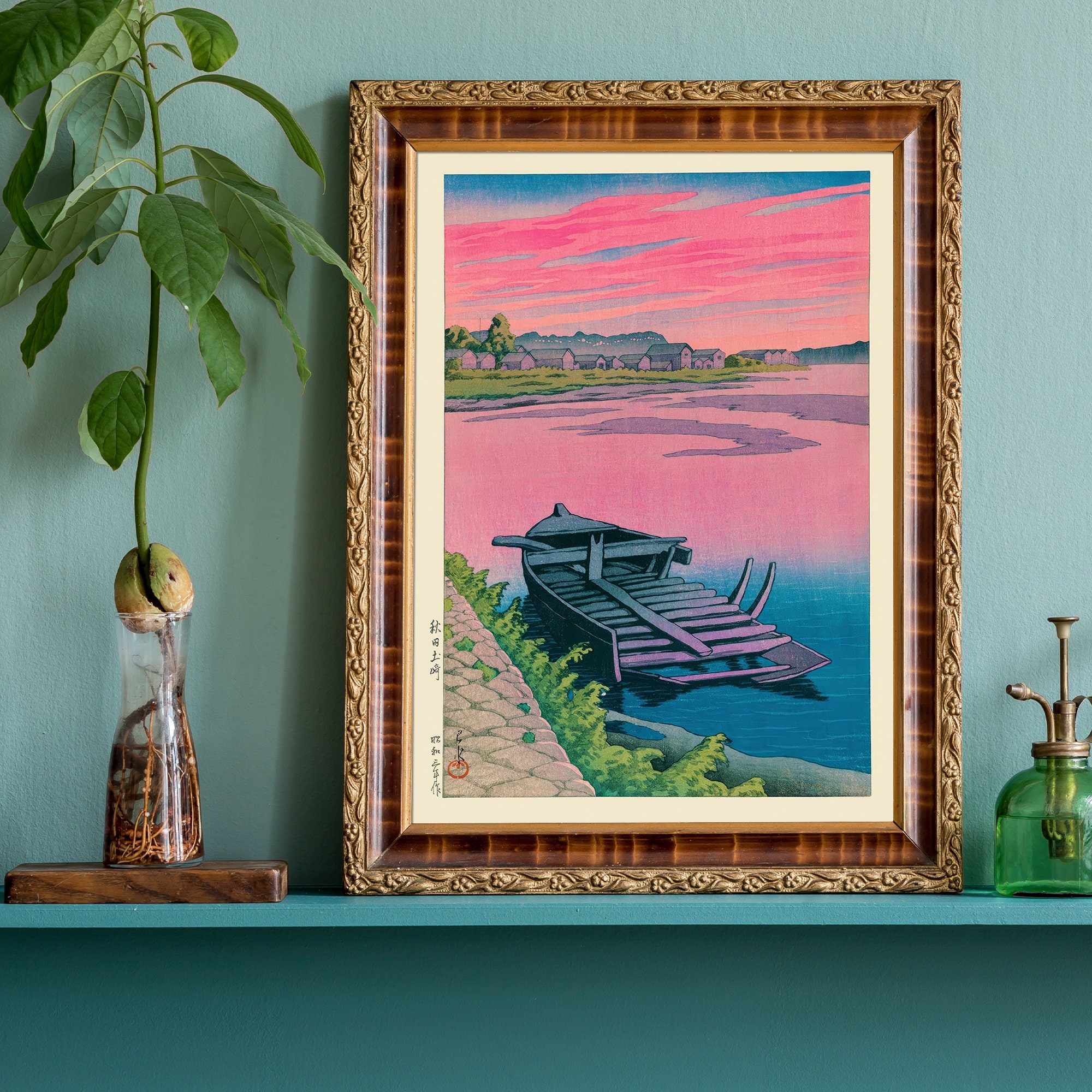 Japanese Poster, Woodblock Art, Kawase Hasui Illustration, Japandi ...