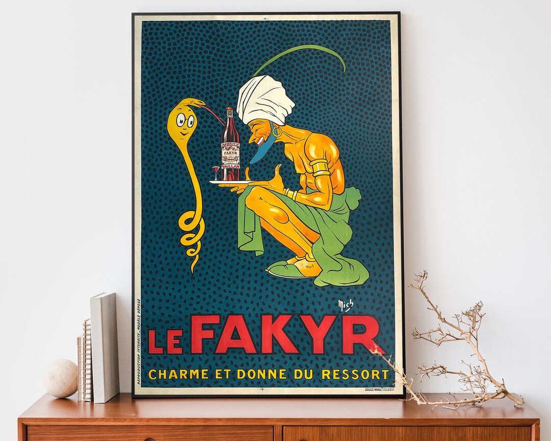 Retro Cocktail Poster, Vintage French Food & Drink Wall Art, Retro ...