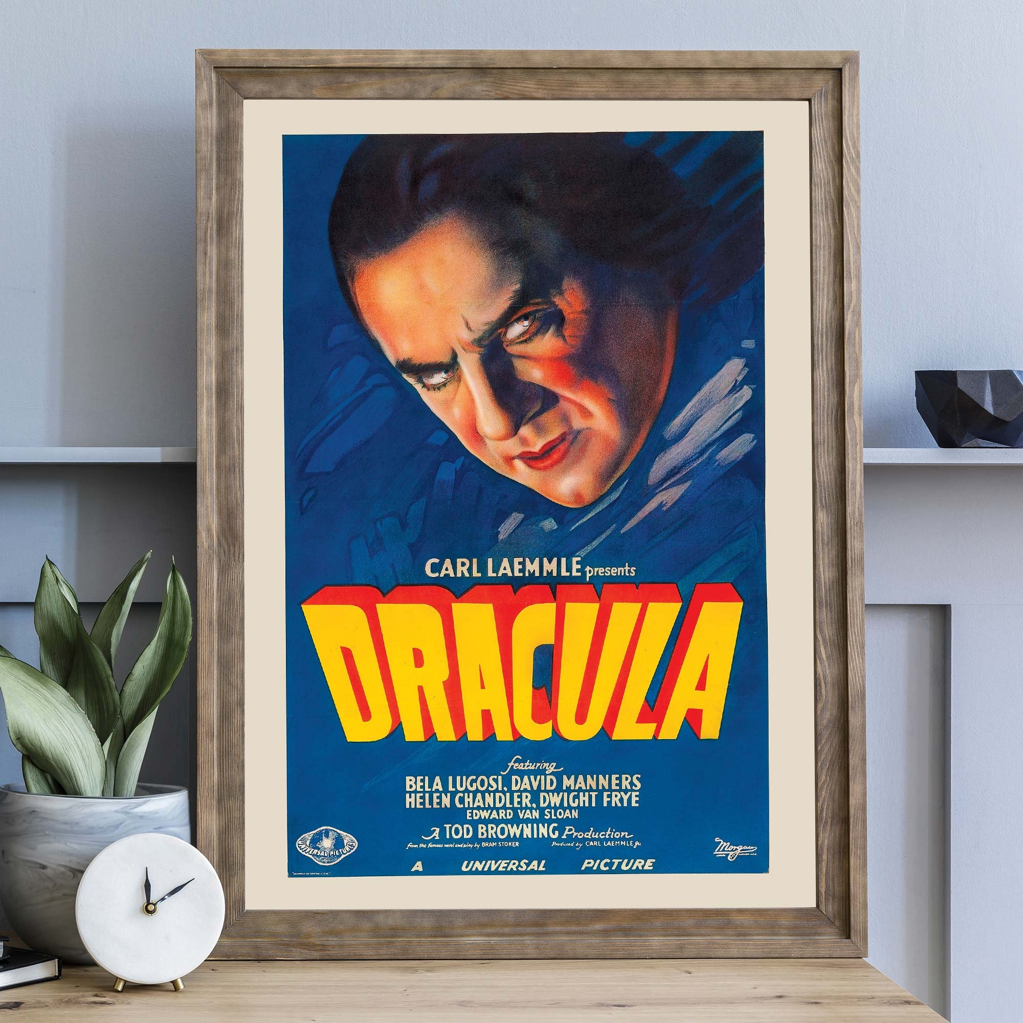 Vintage Dracula Movie Poster, 1931 American Horror Movie Wall Art, Film ...
