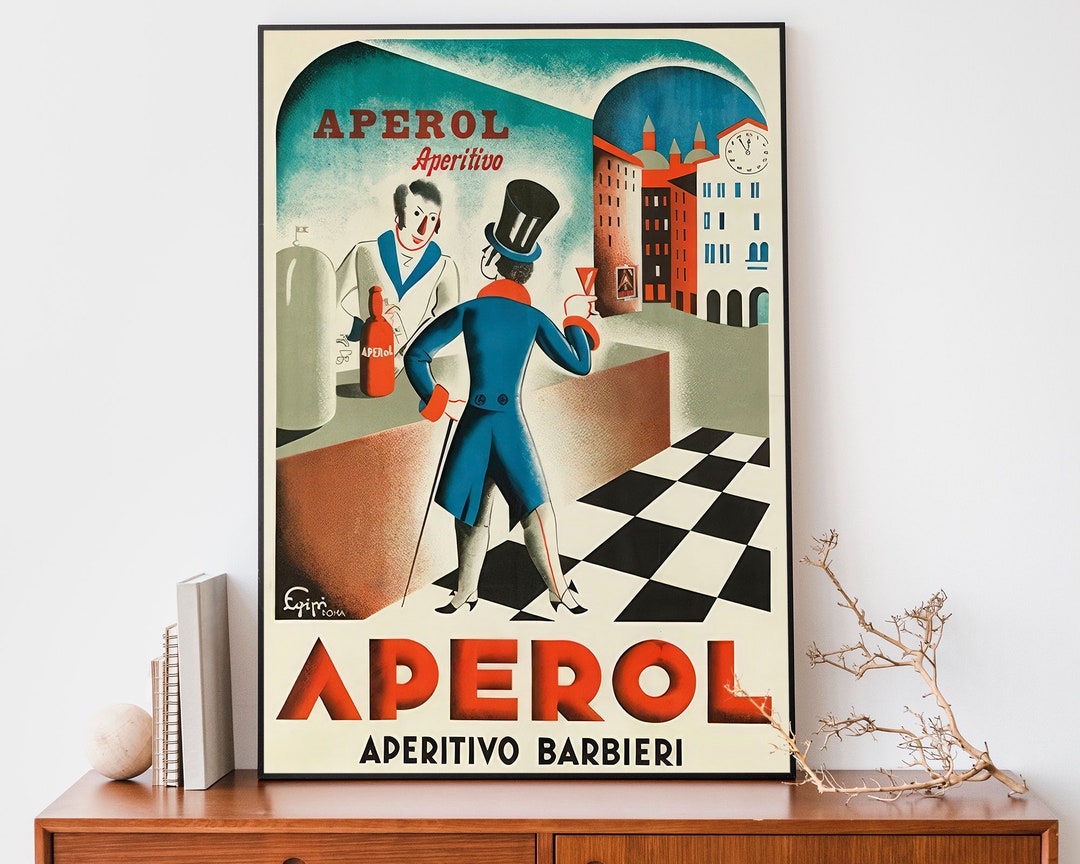 Retro Aperol Advertising Poster, Art Nouveau French Print, Food & Drink ...