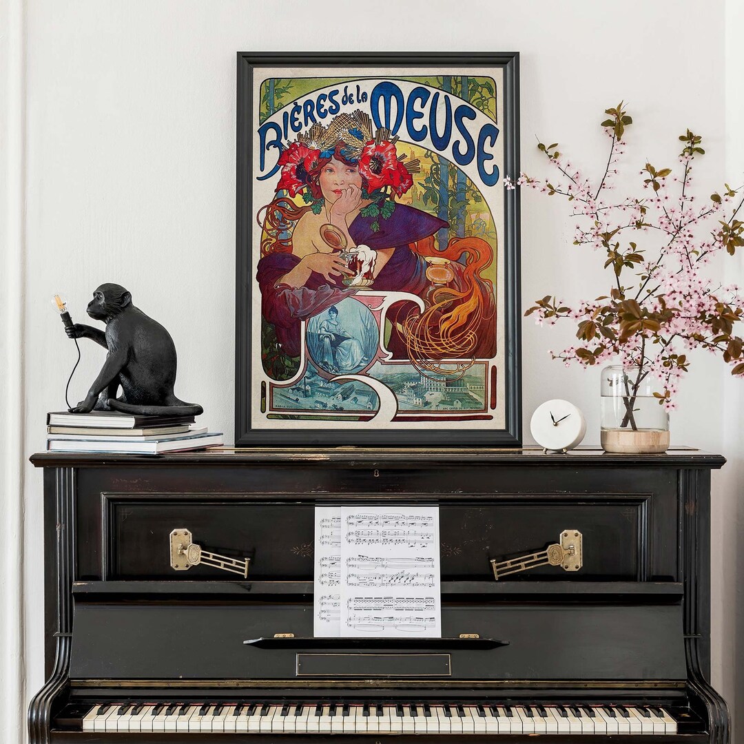 Vintage French Art Print, Alphonse Mucha Advertising Art Print, Art ...
