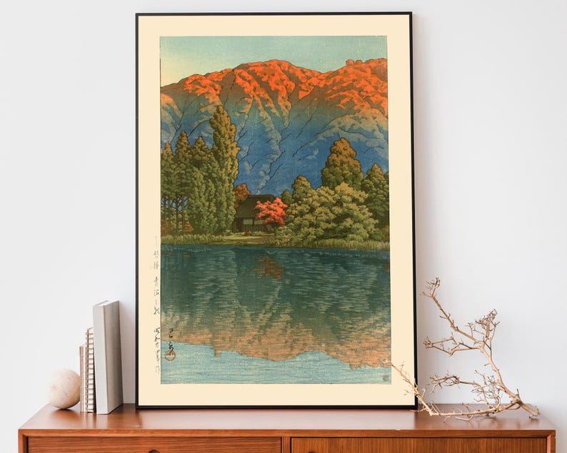 Kawase Hasui Morning at Ao Marsh – Vintage Japanese Woodblock Print ...
