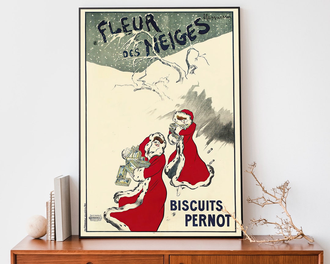Retro Christmas Advert, Art Nouveau French Print, Vintage Leonetto ...