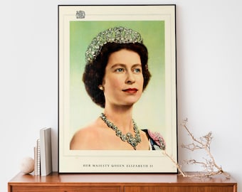 Queen Elizabeth Poster - Etsy UK