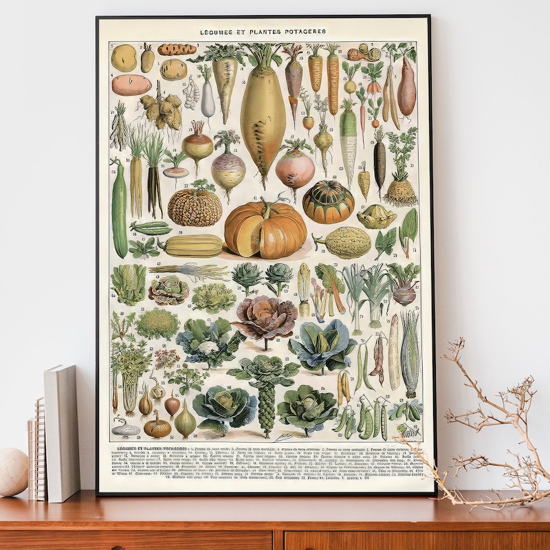 Vegetable Art Print - Etsy