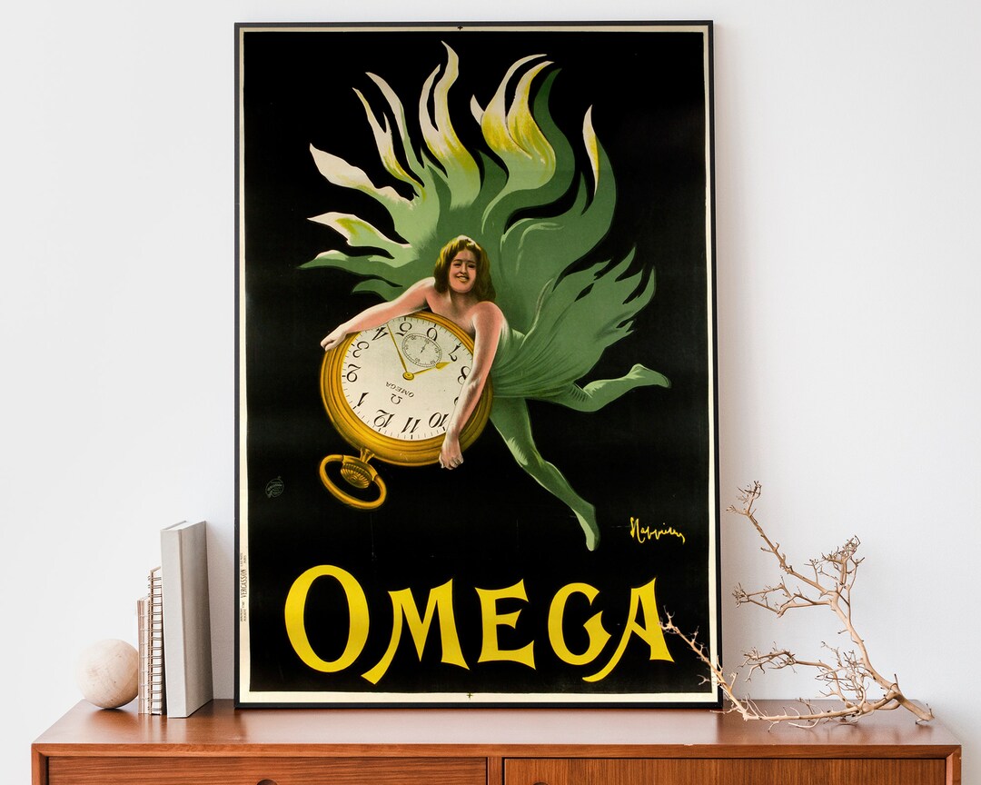 Vintage Advertising Poster, Omega Advert, Art Nouveau French Print ...
