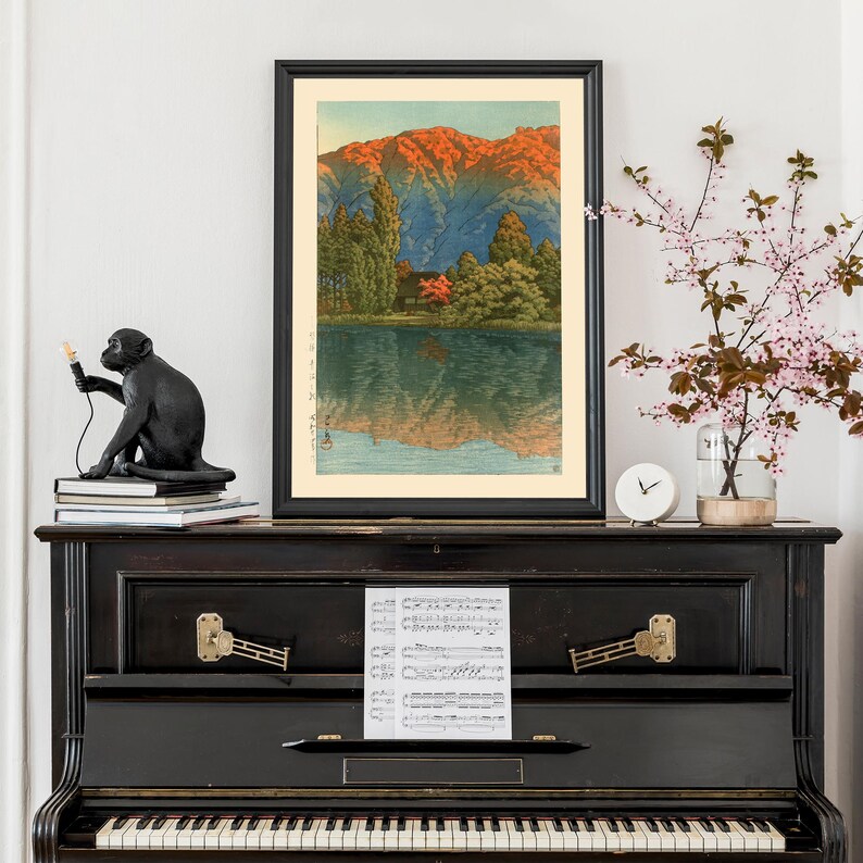 Kawase Hasui Morning at Ao Marsh – Vintage Japanese Woodblock Print ...