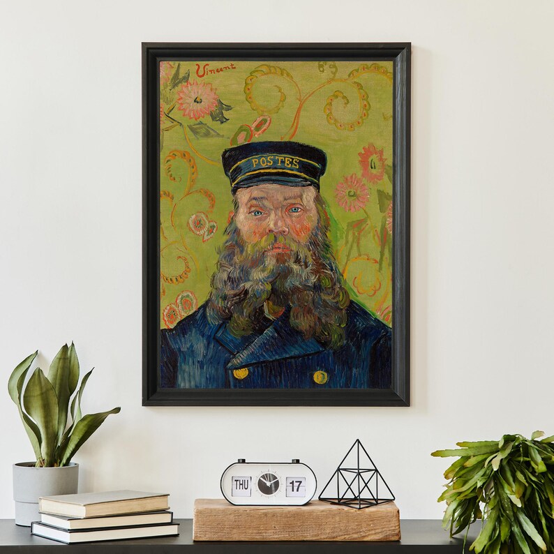Vincent Van Gogh the Postman Print, Famous Impressionist Portrait ...