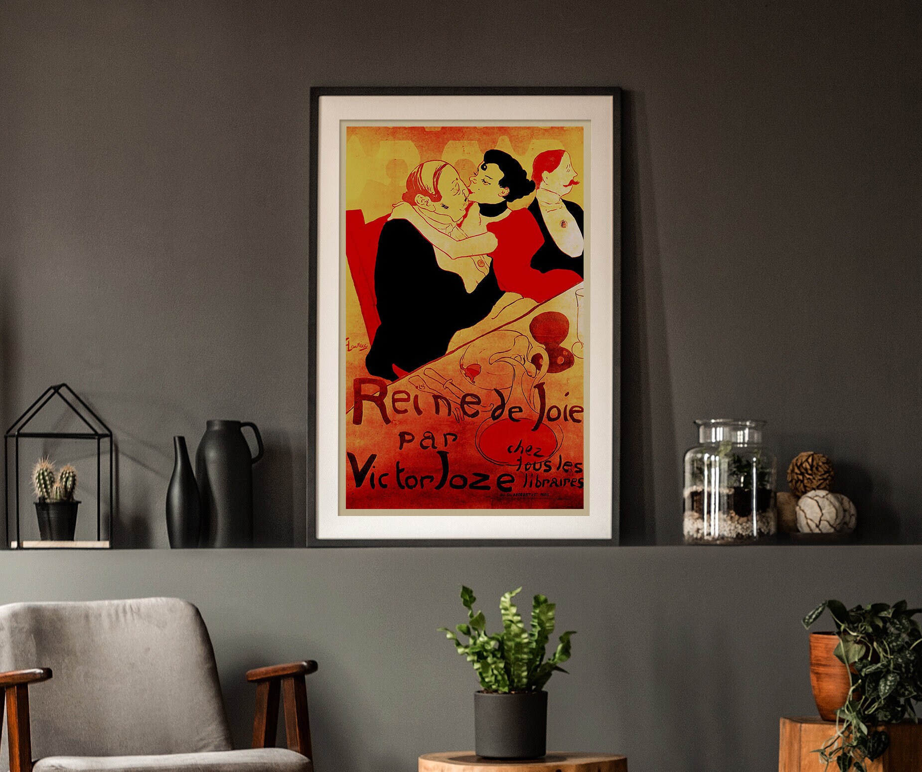 Vintage Poster Toulouse Lautrec Art Nouveau French Print Red - Etsy UK