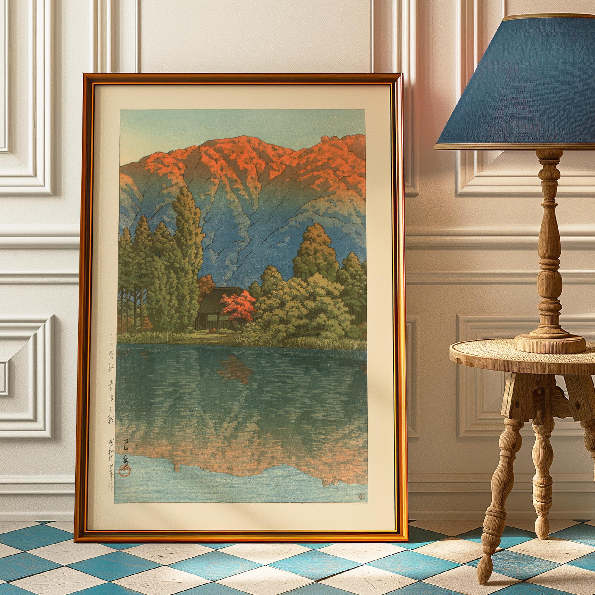Kawase Hasui Morning at Ao Marsh – Vintage Japanese Woodblock Print ...