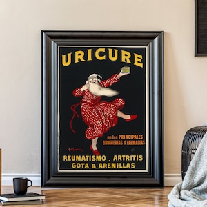 Vintage Leonetto Cappiello Poster, Retro Pharmaceutical Poster, Art ...