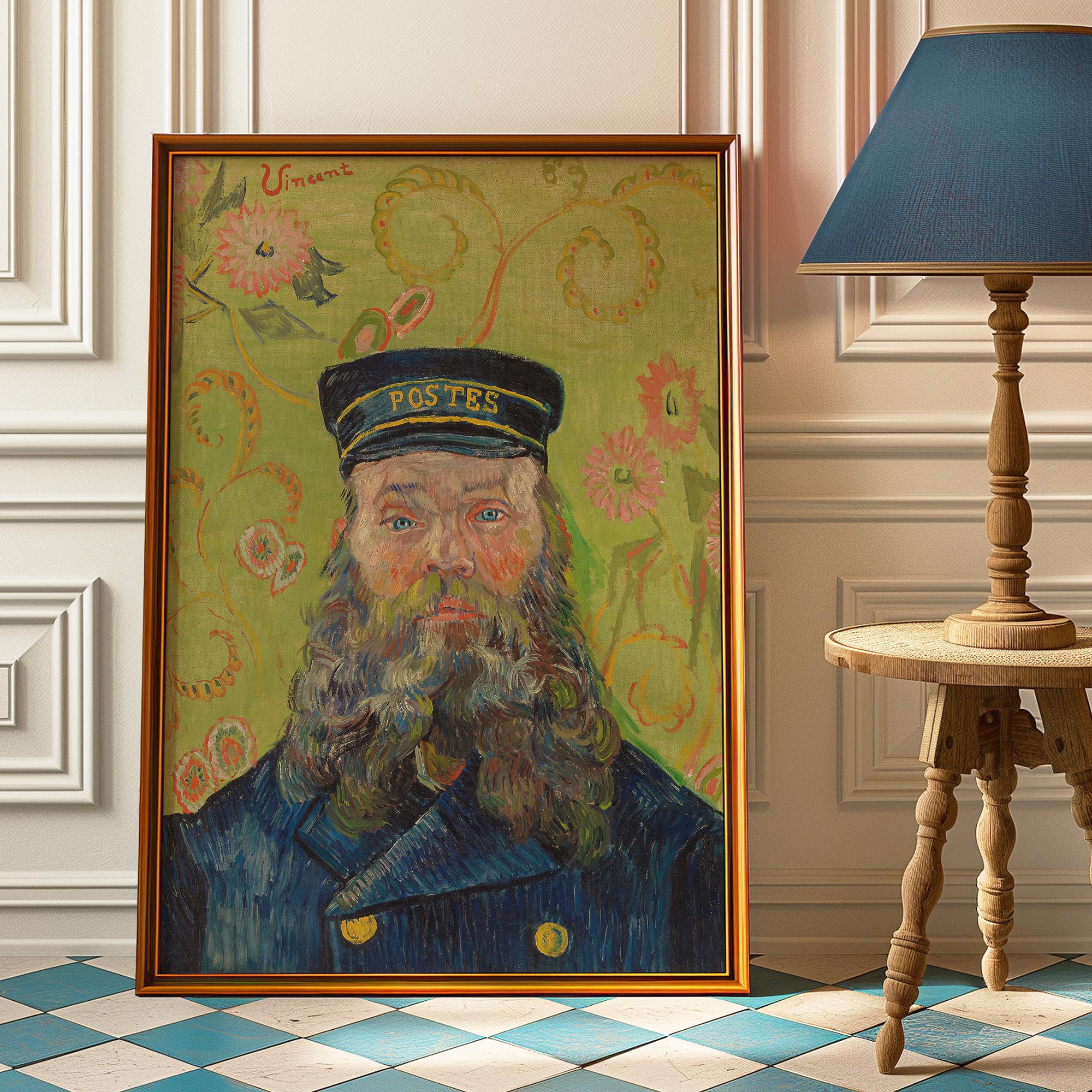 Vincent Van Gogh the Postman Print, Famous Impressionist Portrait ...