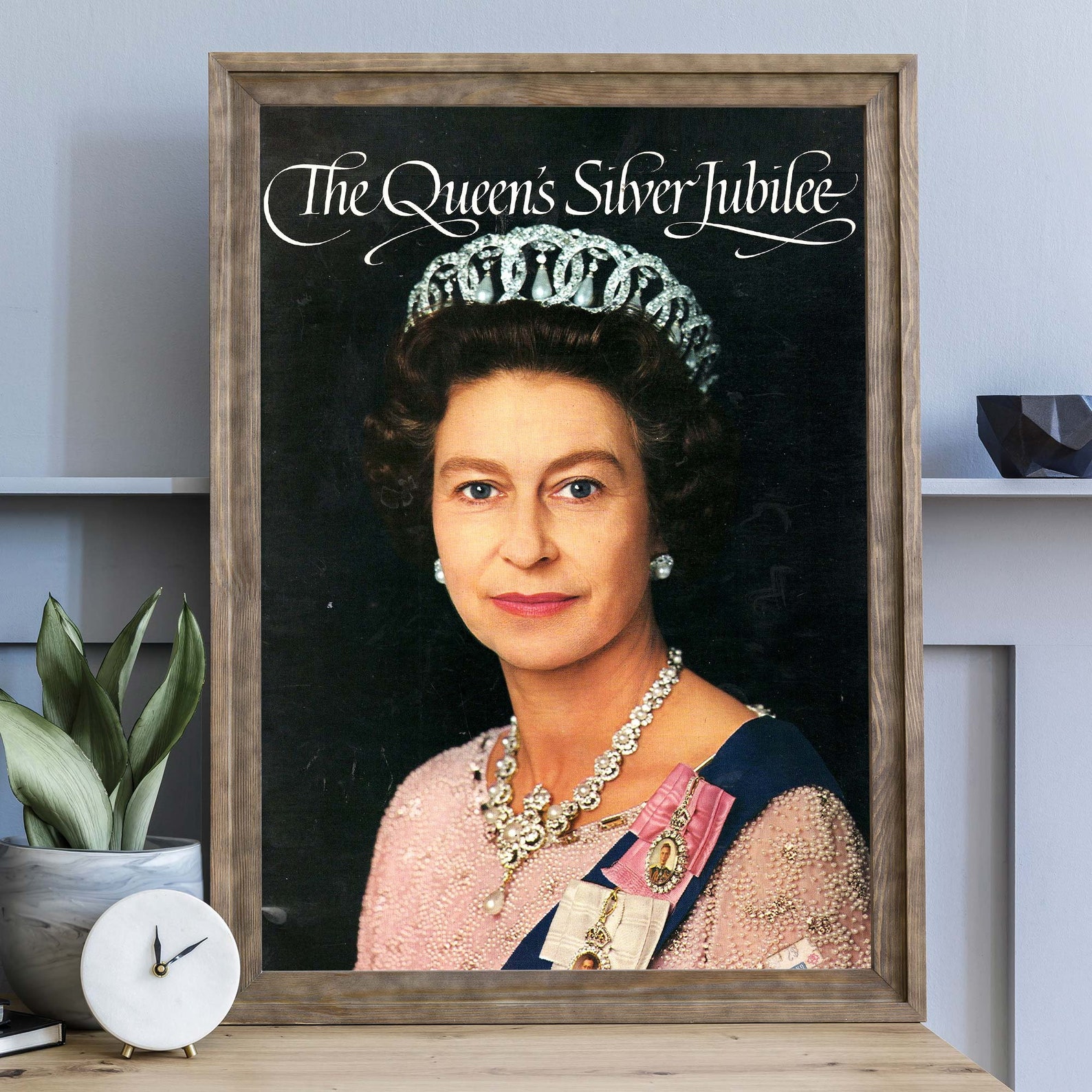 Queen Elizabeth Silver Jubilee Photo Print Vintage Queen of - Etsy