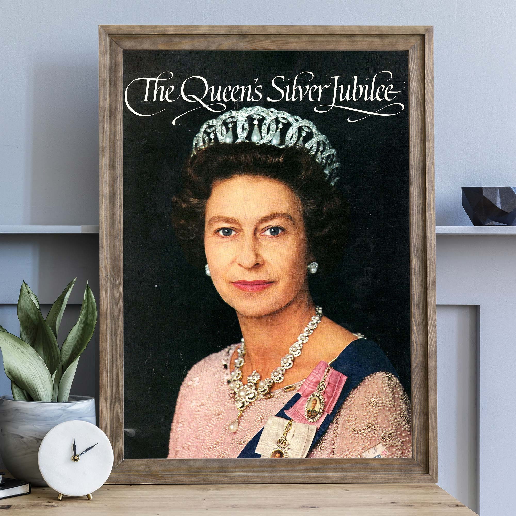 Queen Elizabeth Silver Jubilee Photo Print Vintage Queen of - Etsy