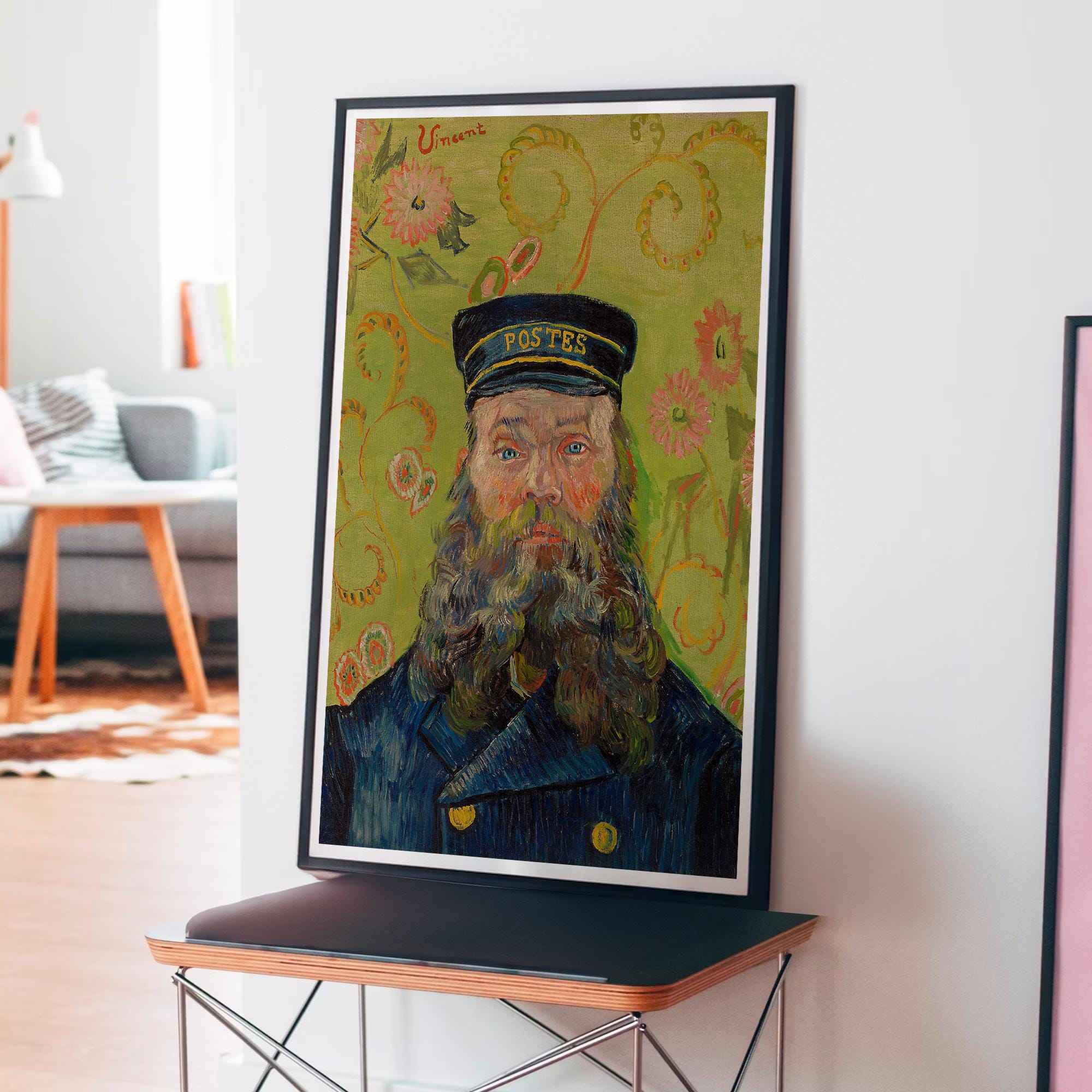 Vincent Van Gogh the Postman Print, Famous Impressionist Portrait ...