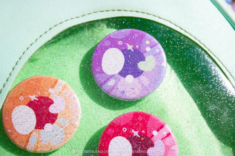 Magical Girl Eyes Shojo Pin Buttons Badges for Bags and Clothes, Decora ...
