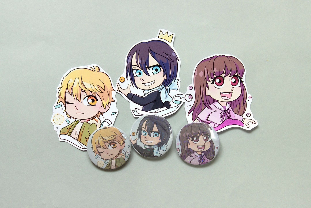 Yato Cute Stickers Pin Buttons Anime Hiyori Yukine, Yato Sticker Bullet ...