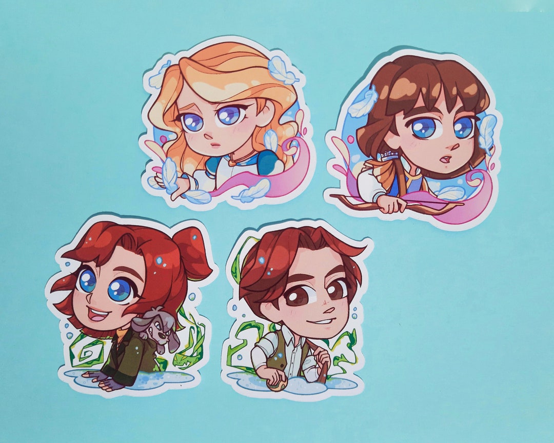 ANASTASIA ODETTE STICKER Derek Dimitri Chibi Art Christmas ...