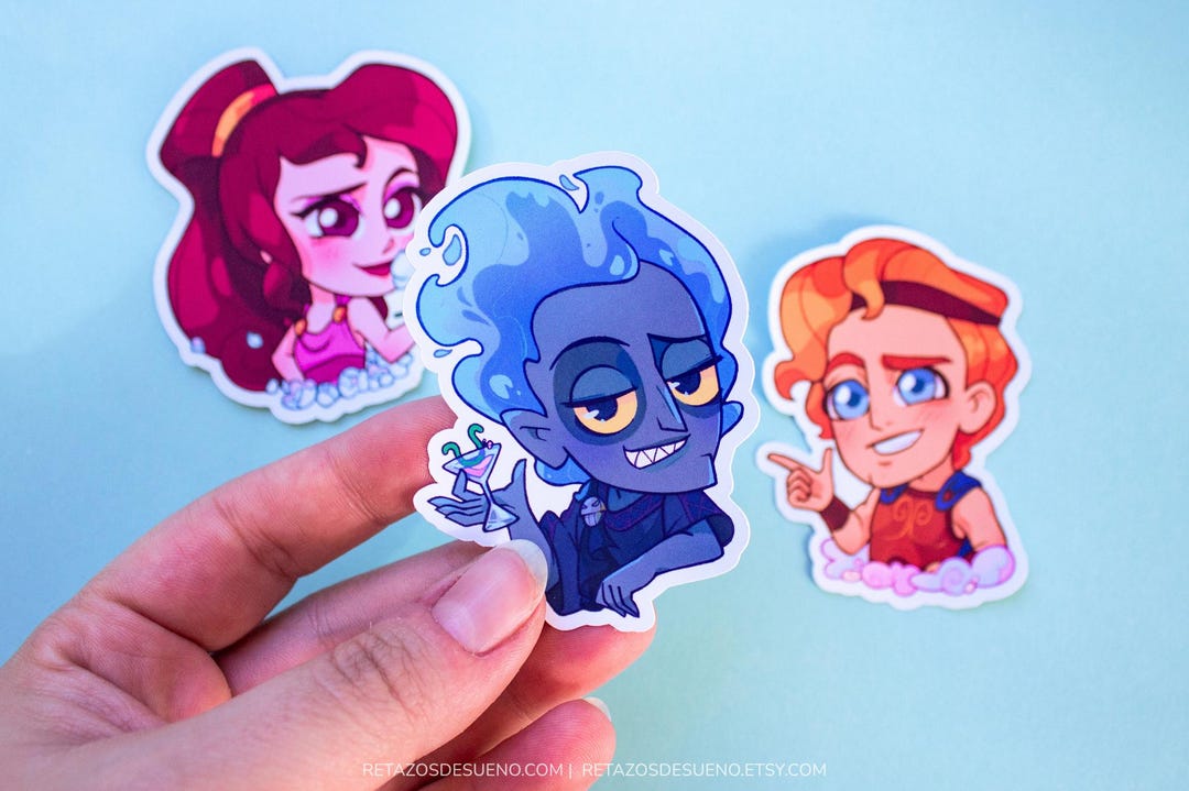 Hercules Hades Megara Stickers Cute Chibi Anime Style - Etsy
