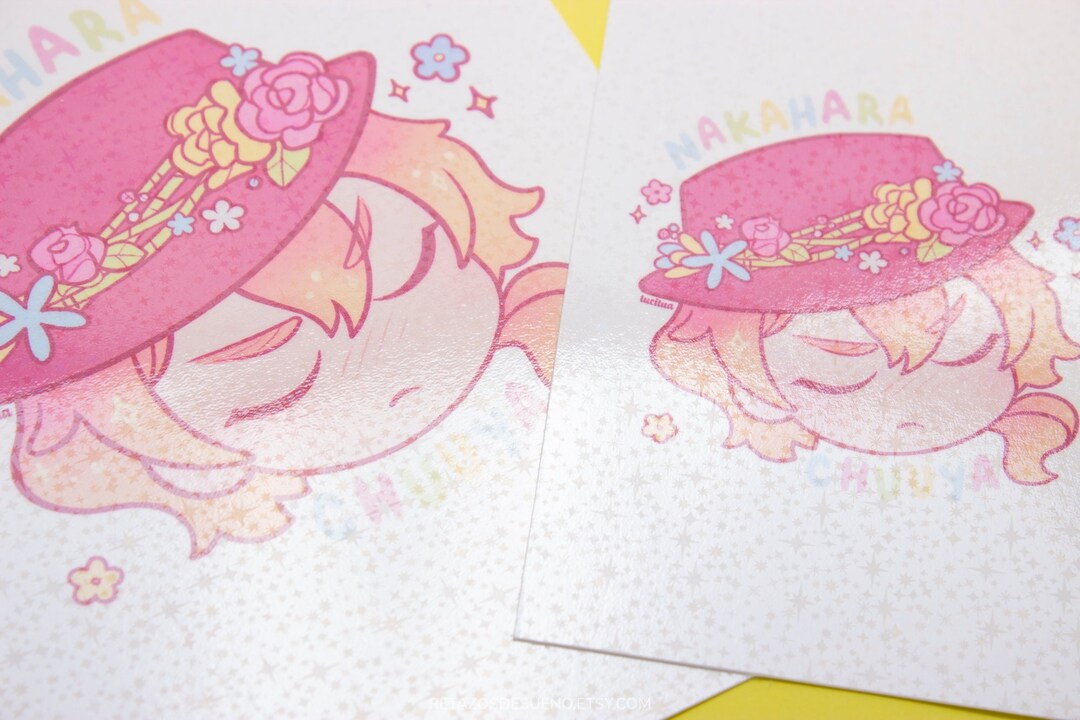 Chuuya Nakahara Bsd Holographic Poster Illustration Print, Chuuya ...