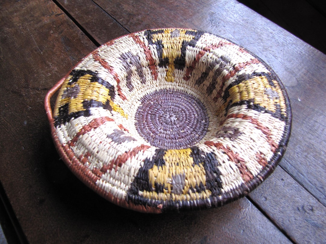 Vintage Wounaan Embera Indian Basket, Darien Basket, Vintage Central ...