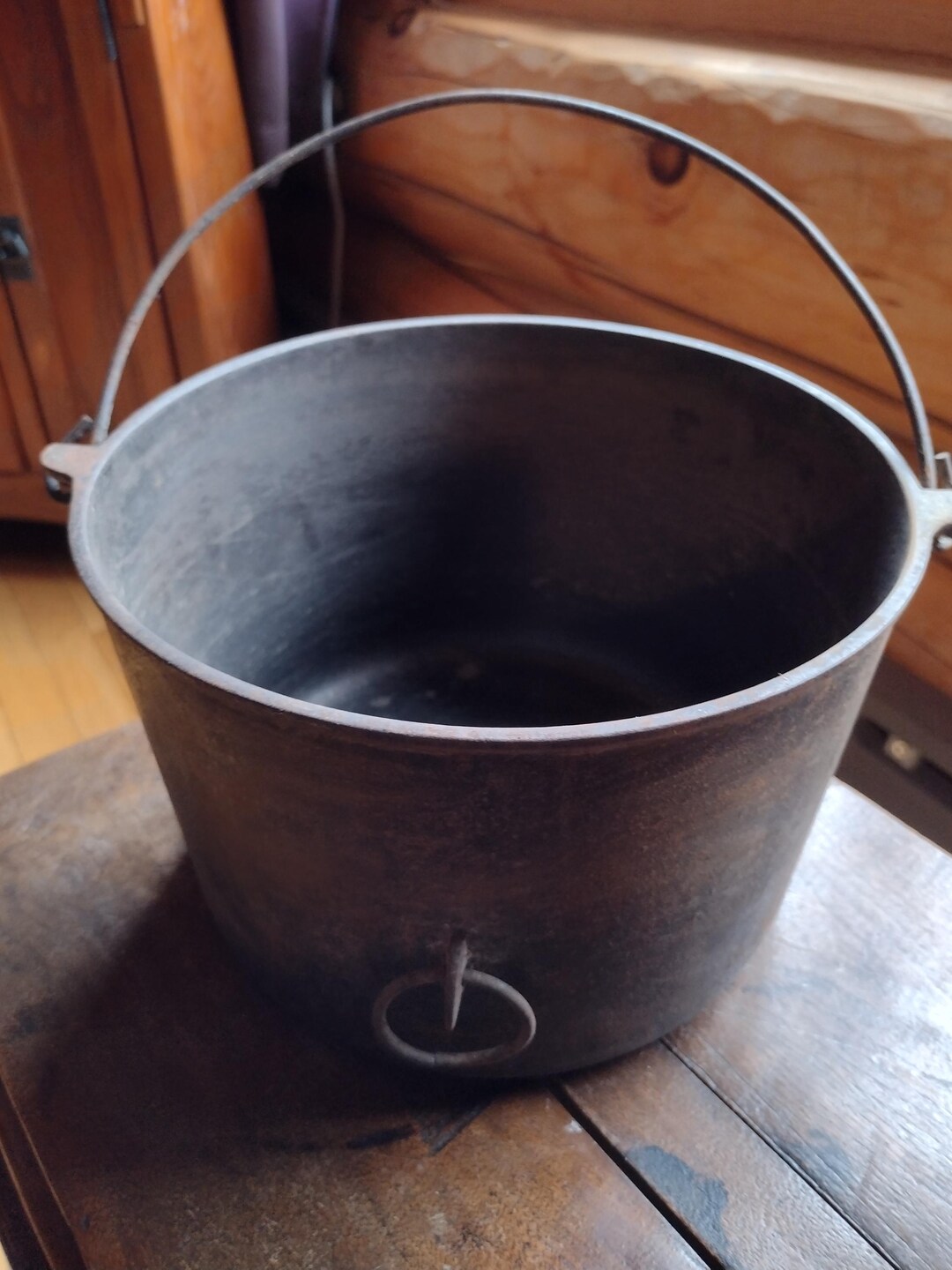Antique Griswold 7 Flat Bottomed Bean Pot With Pouring Ring, Antique ...