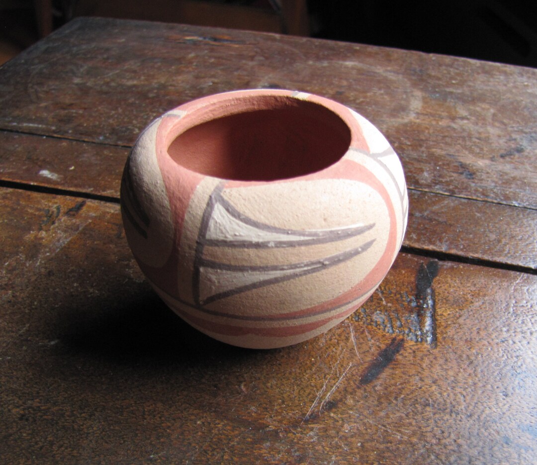 Vintage 1980's Jemez Pottery, D. Loretto, Polychrome Pottery, Jemez ...