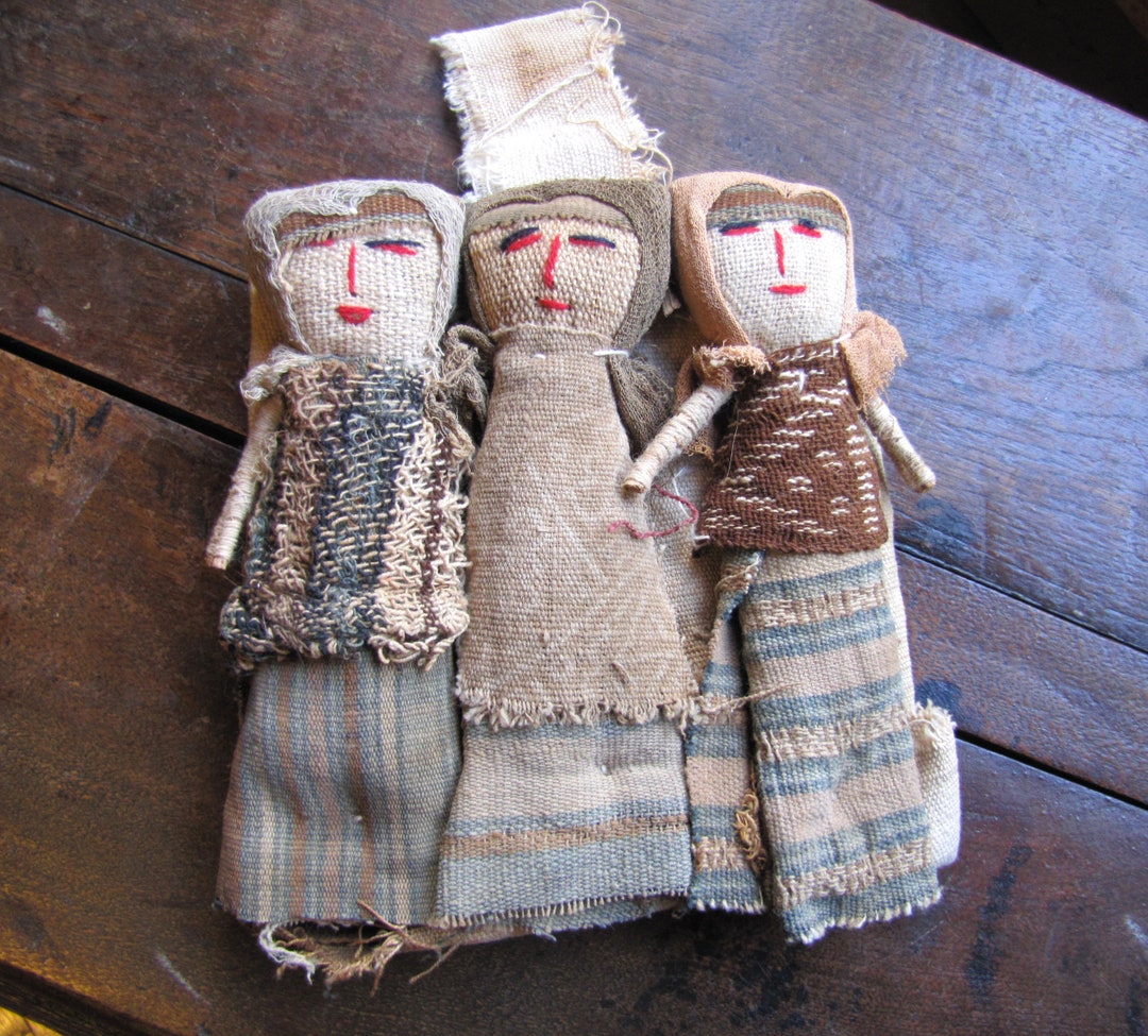 Antique Chancay, Pre-columbian Textile Cloth Dolls, Peruvian Dolls ...