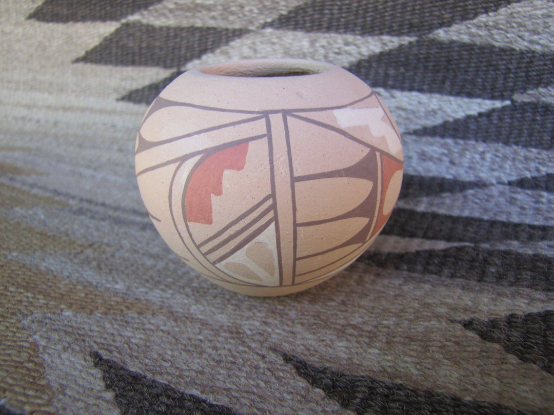 Vintage Jemez Pottery, Lorraine Chinana, Polychrome Pottery, Jemez ...