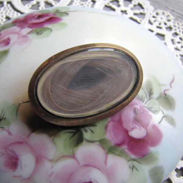 Antique Victorian Hair Brooch - Etsy