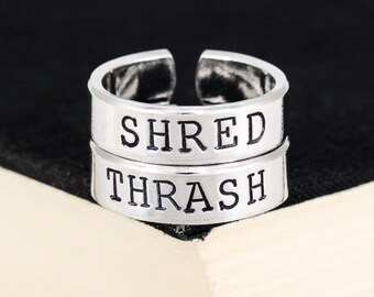 Metal Ring Death Metal Metalhead Aluminum Cuff | Etsy