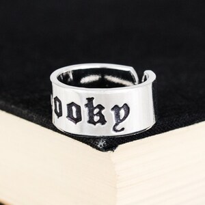 Spooky Ring, Halloween, Horror, Goth Ring, Halloween Ring, Aluminum ...